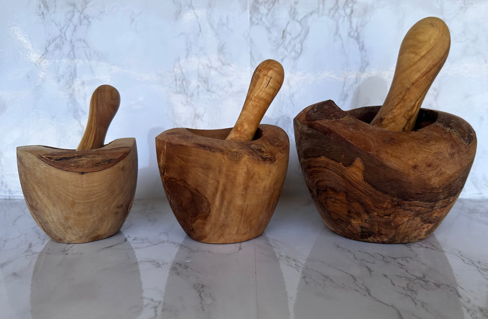 Authentic Olive Wood Mortar and Pestle | Buy Online at Choix-e – Choixe